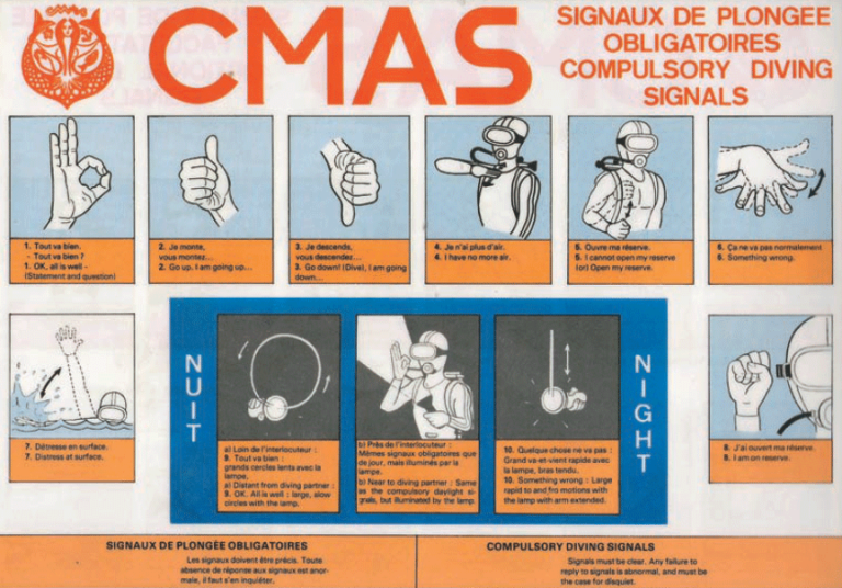 Les signes de plongée - Plongée Plaisir, site officiel